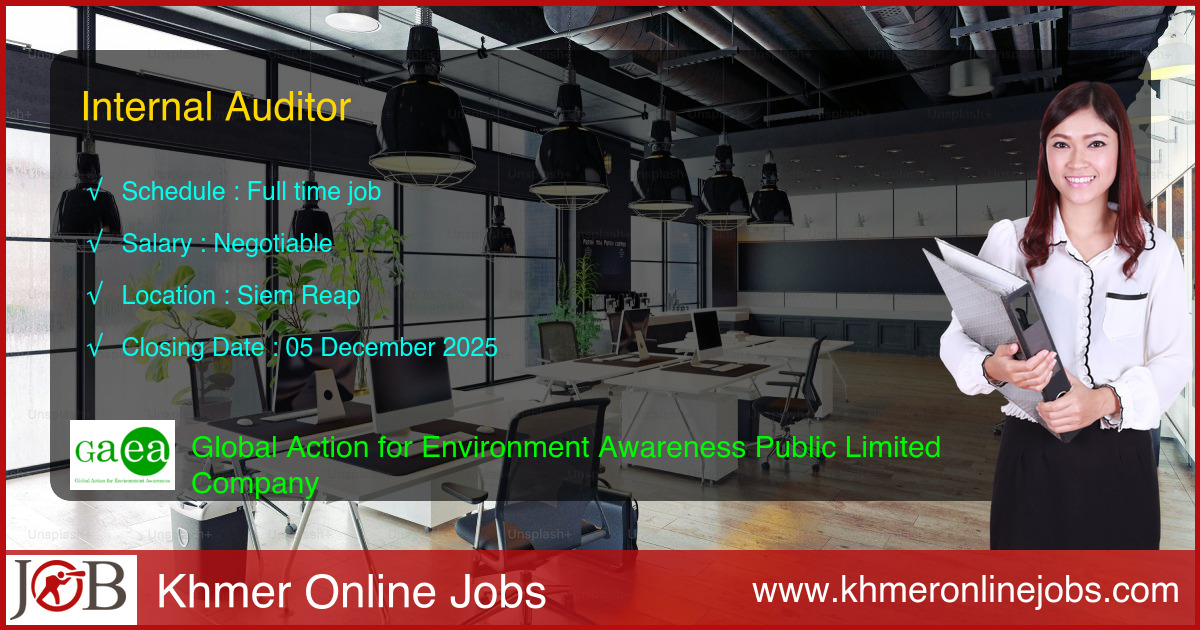 Internal Auditor for Global Action for Environment Awareness Public Limited Company