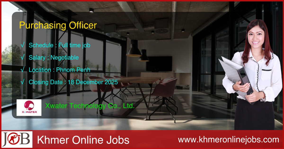 Purchasing Officer for Xwater Technology Co., Ltd.