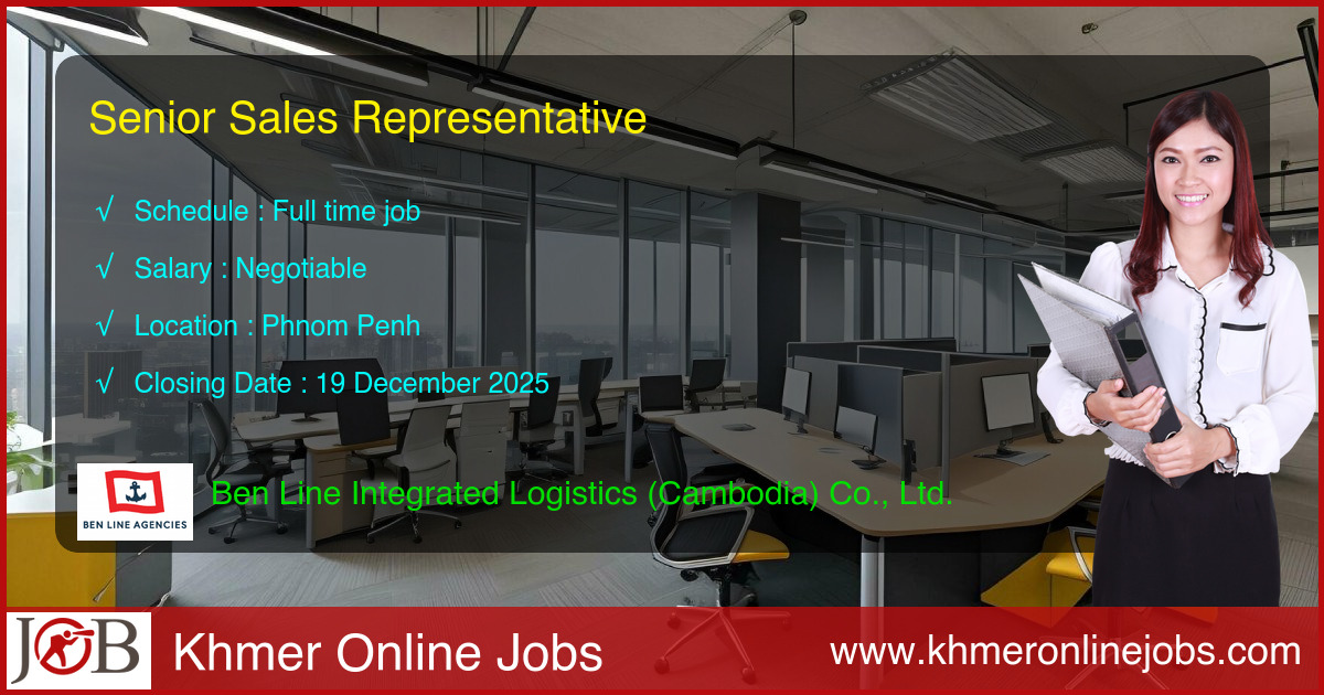 Senior Sales Representative for Ben Line Integrated Logistics (Cambodia ...