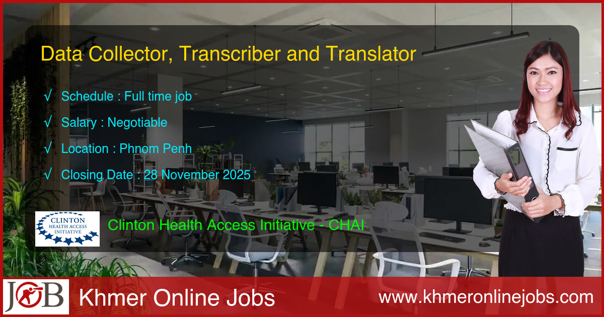 Data Collector, Transcriber and Translator for Clinton Health Access ...