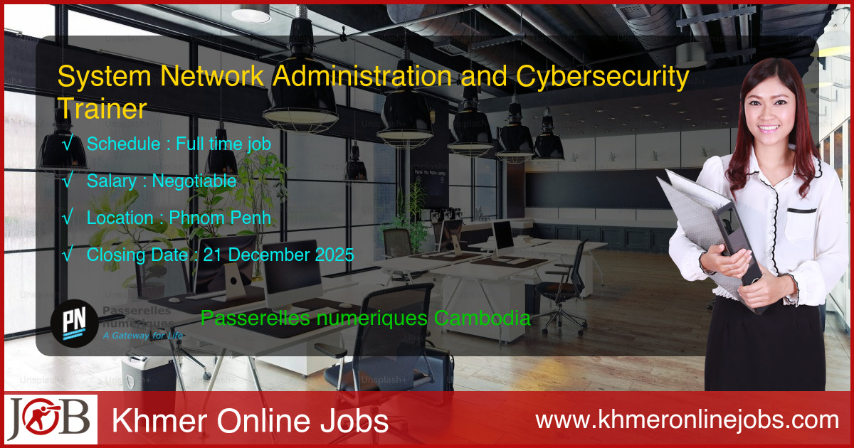 System Network Administration and Cybersecurity Trainer for Passerelles ...