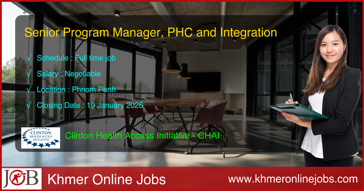 Senior Program Manager, PHC and Integration for Clinton Health Access ...