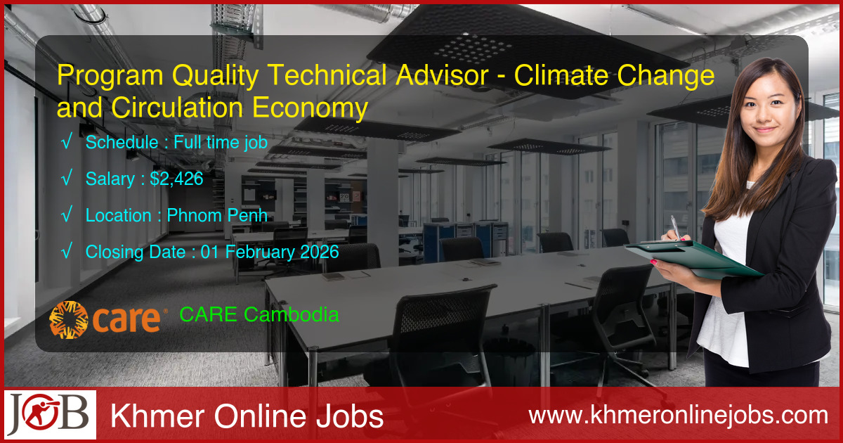 Program Quality Technical Advisor - Climate Change and Circulation ...