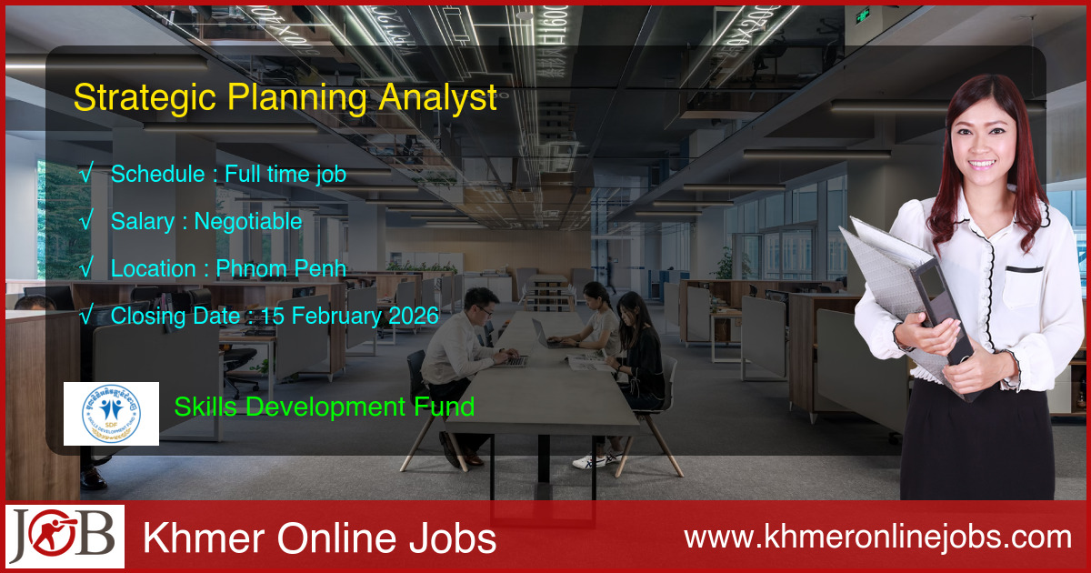 Strategic Planning Analyst for Skills Development Fund