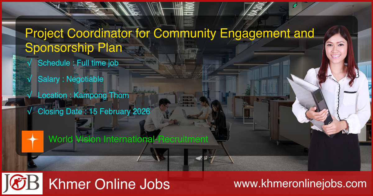 Project Coordinator for Community Engagement and Sponsorship Plan for ...