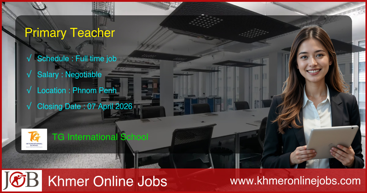 Primary Teacher for TG International School
