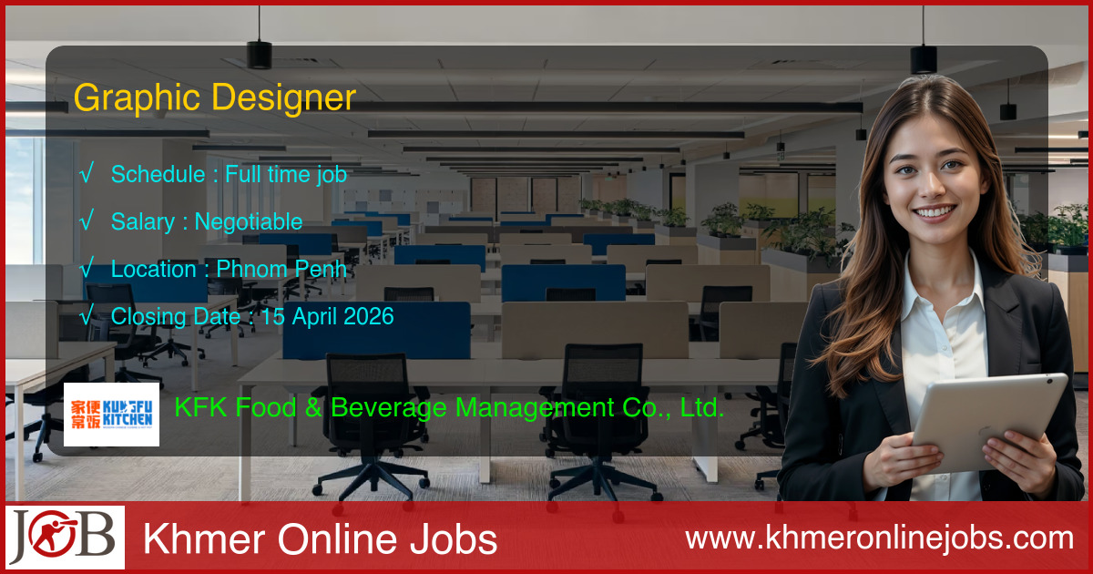 Graphic Designer for KFK Food & Beverage Management Co., Ltd.